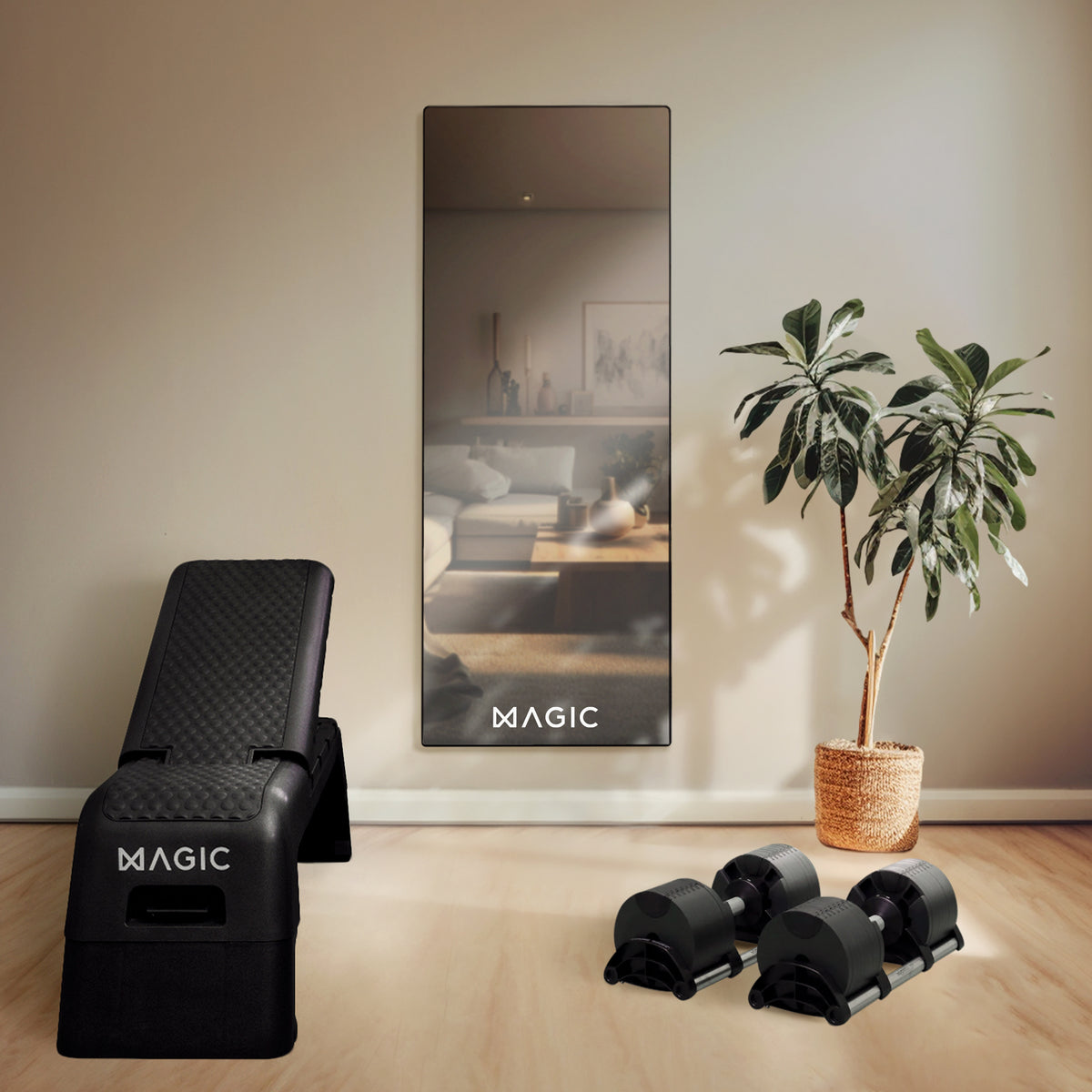 MAGIC AI: Interactive Exercise Smart Mirror · MAGIC AI: The Mirror Home Gym