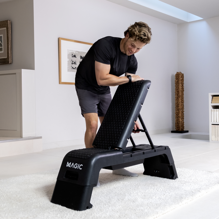 The Smartest Folding Incline Bench · MAGIC AI: The Mirror Home Gym
